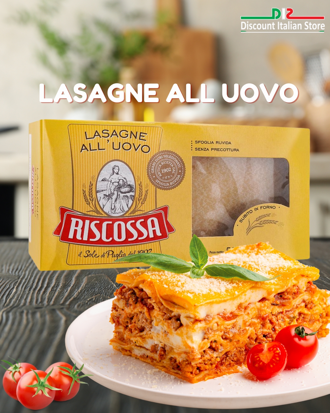 Lasagne Di Semola Riscossa 500gr – Dis