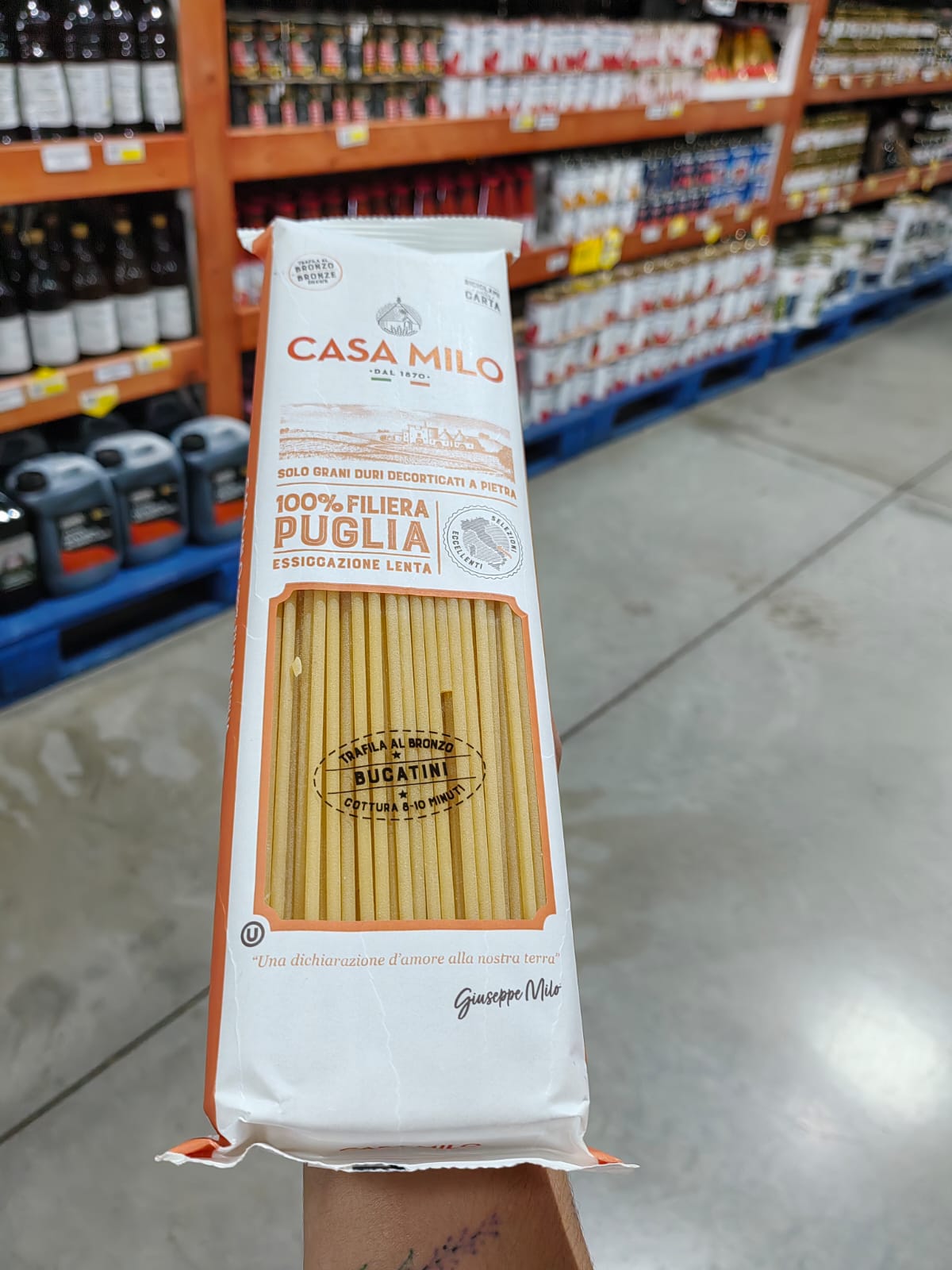 BUCATINI 100% CASA MILO 500 GR – Dis